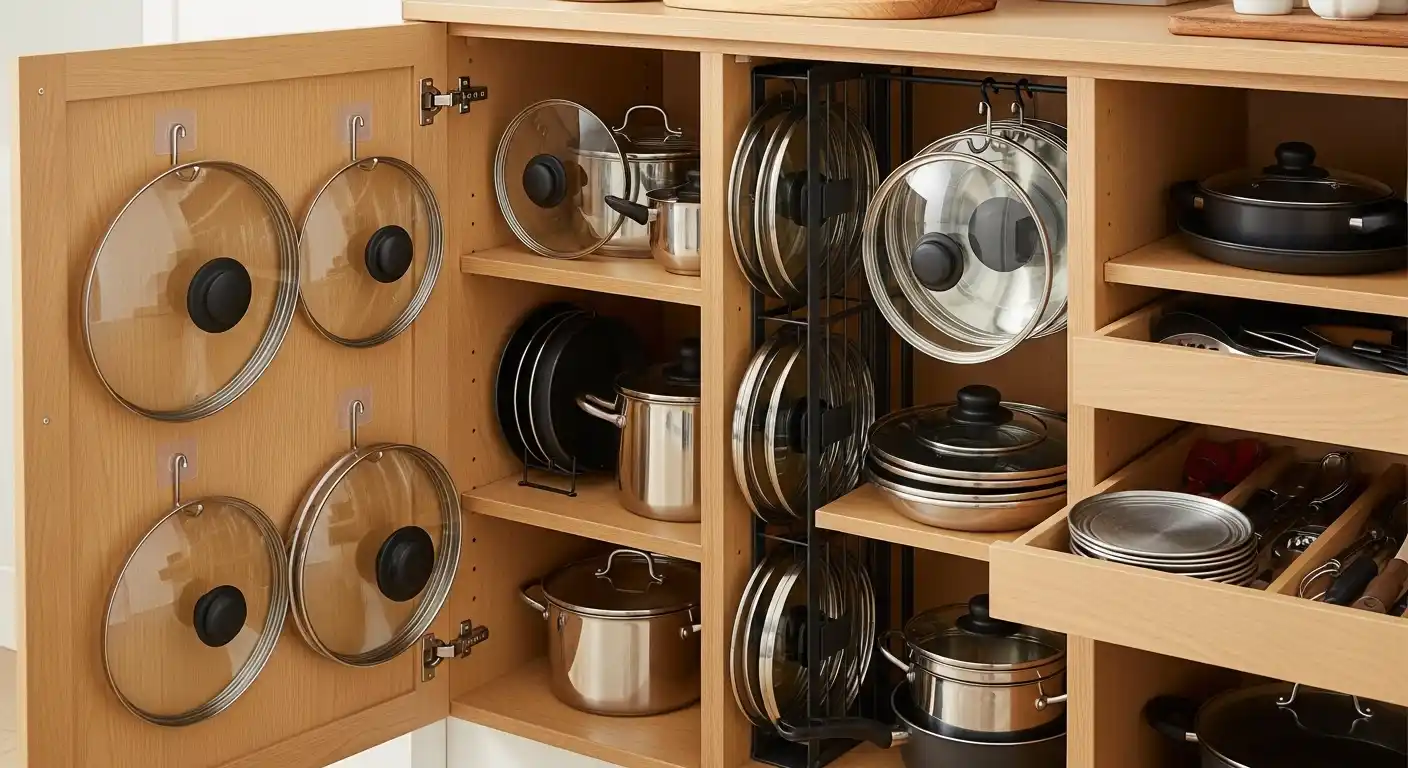 How To Store Pan Lids (Without Losing Your Mind Or Your Cabinet Space)